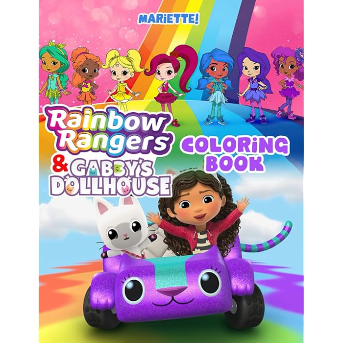 Buy Mariette! - Rainbow Rangers & Gabby's Dollhouse Coloring Book ...