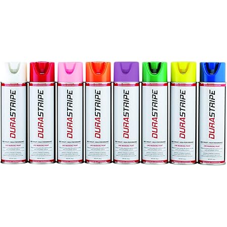 DuraStripe Inverted Utility Marking Spray Paint 18oz (White) - - Amazon.com