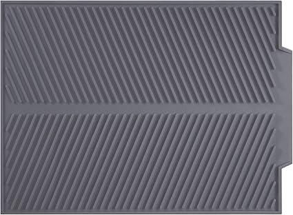 Amazon.com: MAOSGO Dish Drying Mat for Kitchen Counter, Silicone Large ...