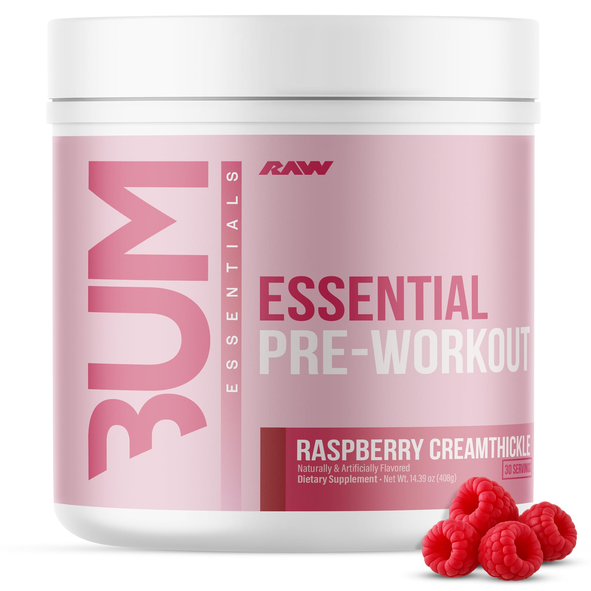 Snapklik.com : RAW Essential Pre-Workout - Raspberry Creamthickle
