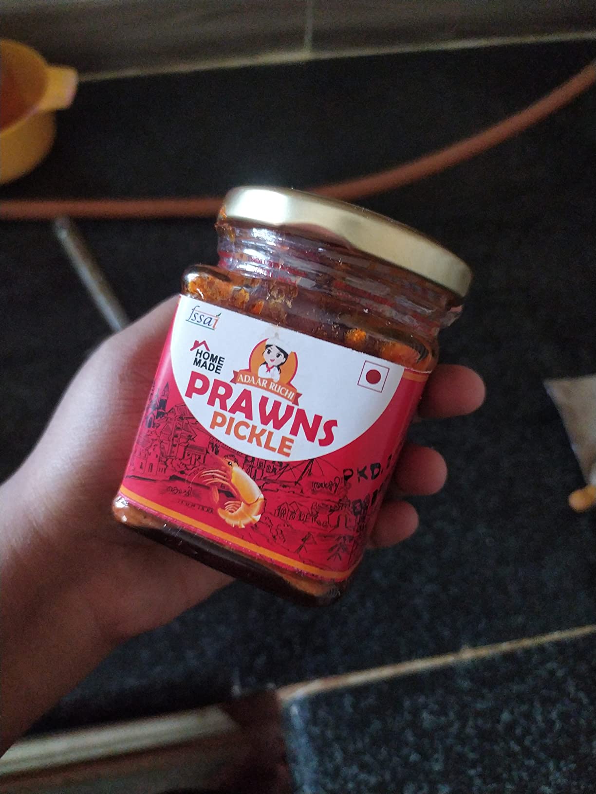 100% Homemade Prawn Pickle | 250g | Made with Rice Bran Oil | Adaar ...