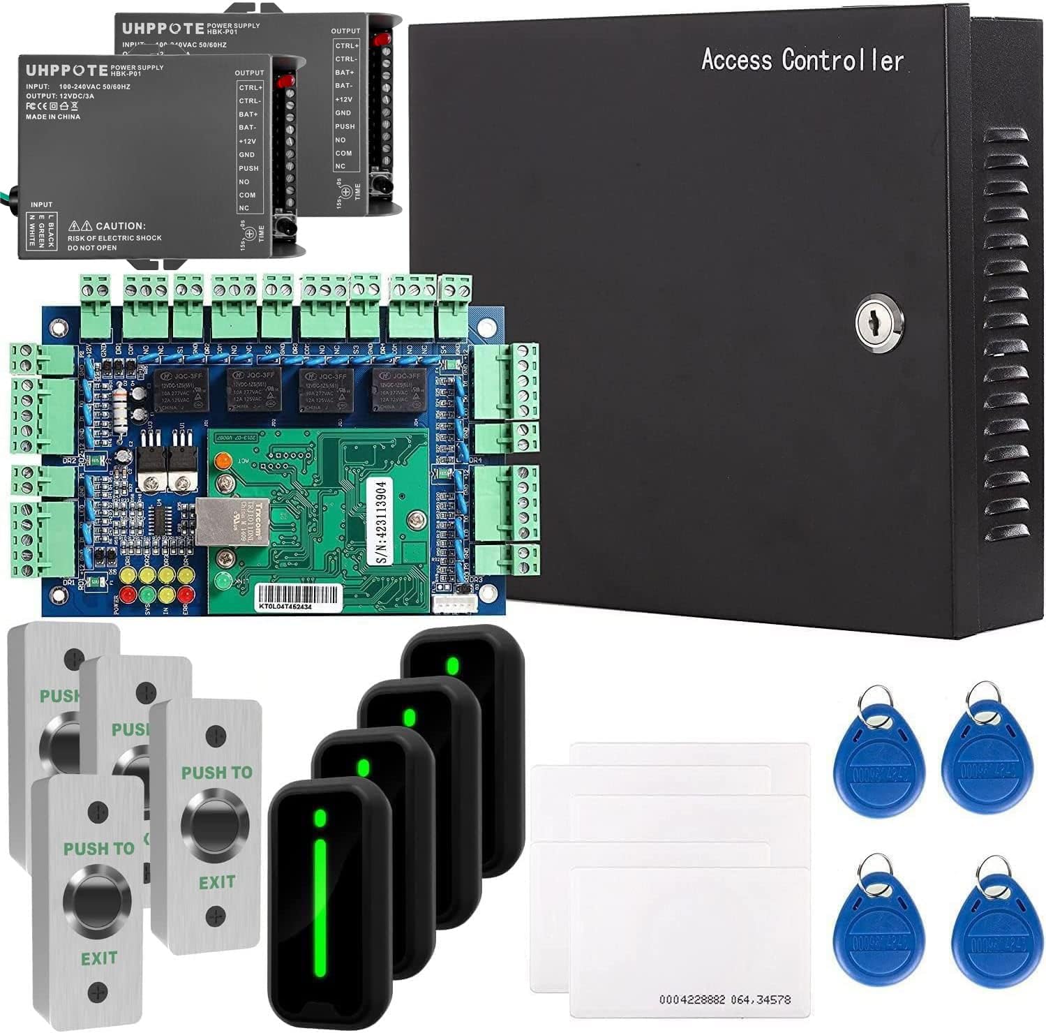 Amazon.com: UHPPOTE Wiegand 26 bit RFID Access Control Board Kit AC110V ...
