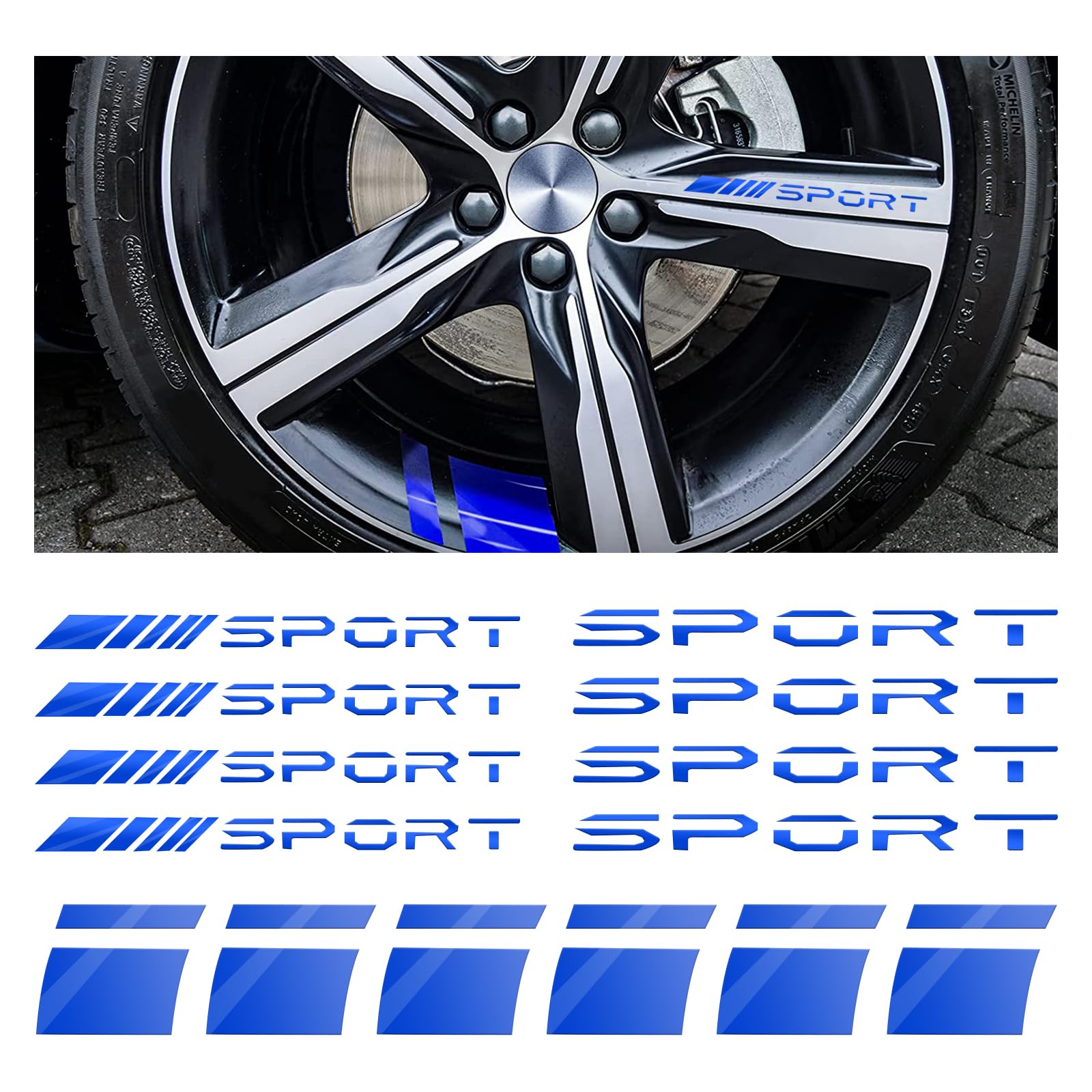 Snapklik.com : Kewucn 14 PCS Reflective Car Decal Stickers