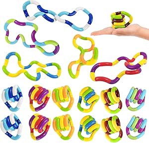 Amazon.com: LILIMARREY 18 Pack Twisty Fidget Toys Multicolored Quiet ...