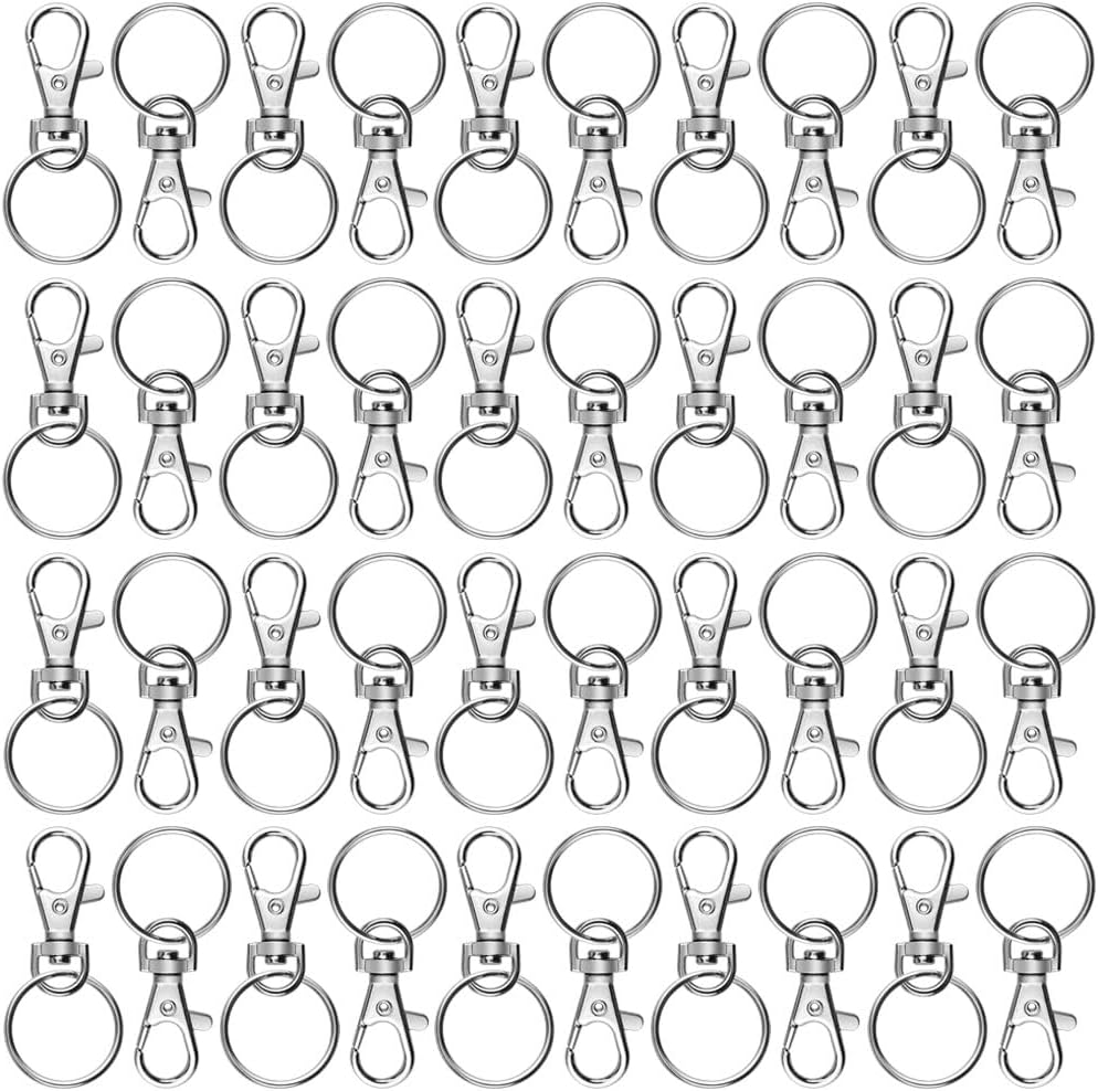 Amazon.com: XINMEIWEN 80Pcs Key Chain Clip Hooks Swivel Lanyard Snap ...