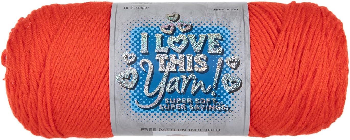 Amazon.com: I Love This Yarn 4 - Medium, 355 Yards of Acrylic Yarn for ...