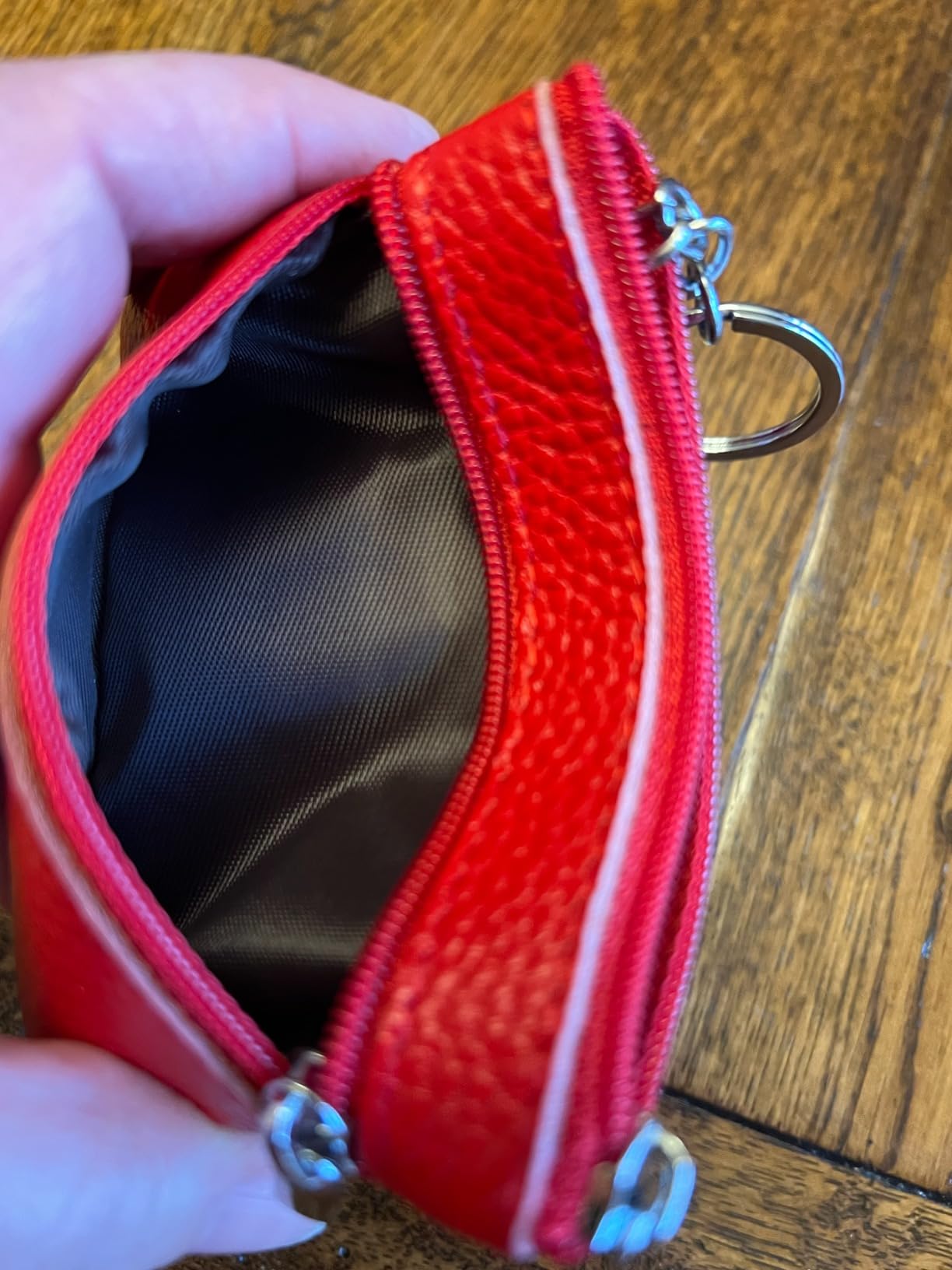 Amazon.com: Women's Leather Portable Coin Purse, Pocket Wallet, Zipper ...