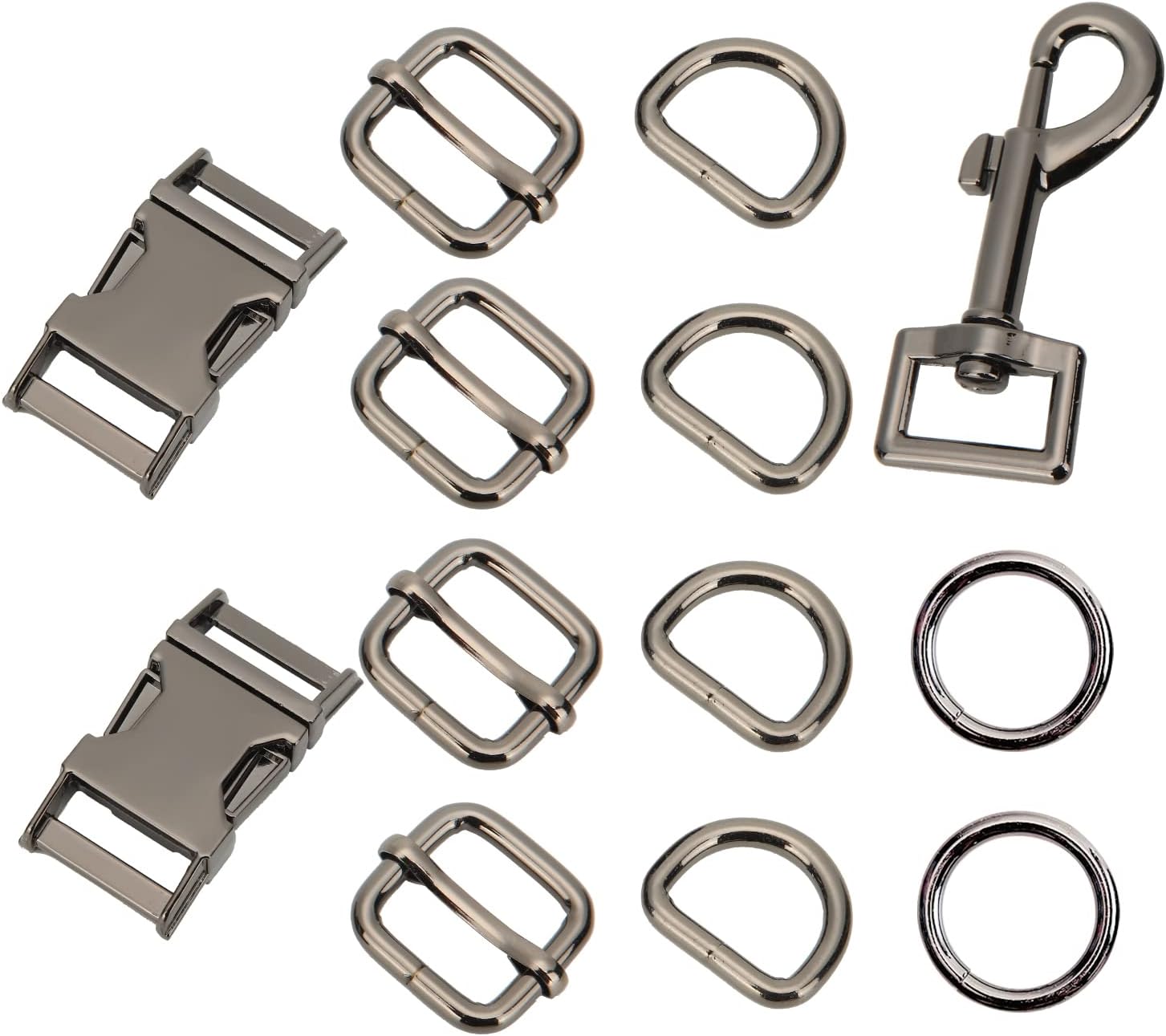 Amazon.com: willikiva 13 Pcs Metal Swivel Snaps Hooks with D Rings O ...