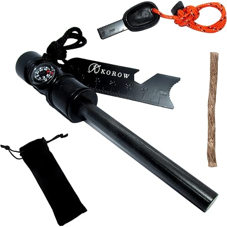 Pierre a Feu Survie Fire Steel en Magnesium,Allume Feu Survie avec ...