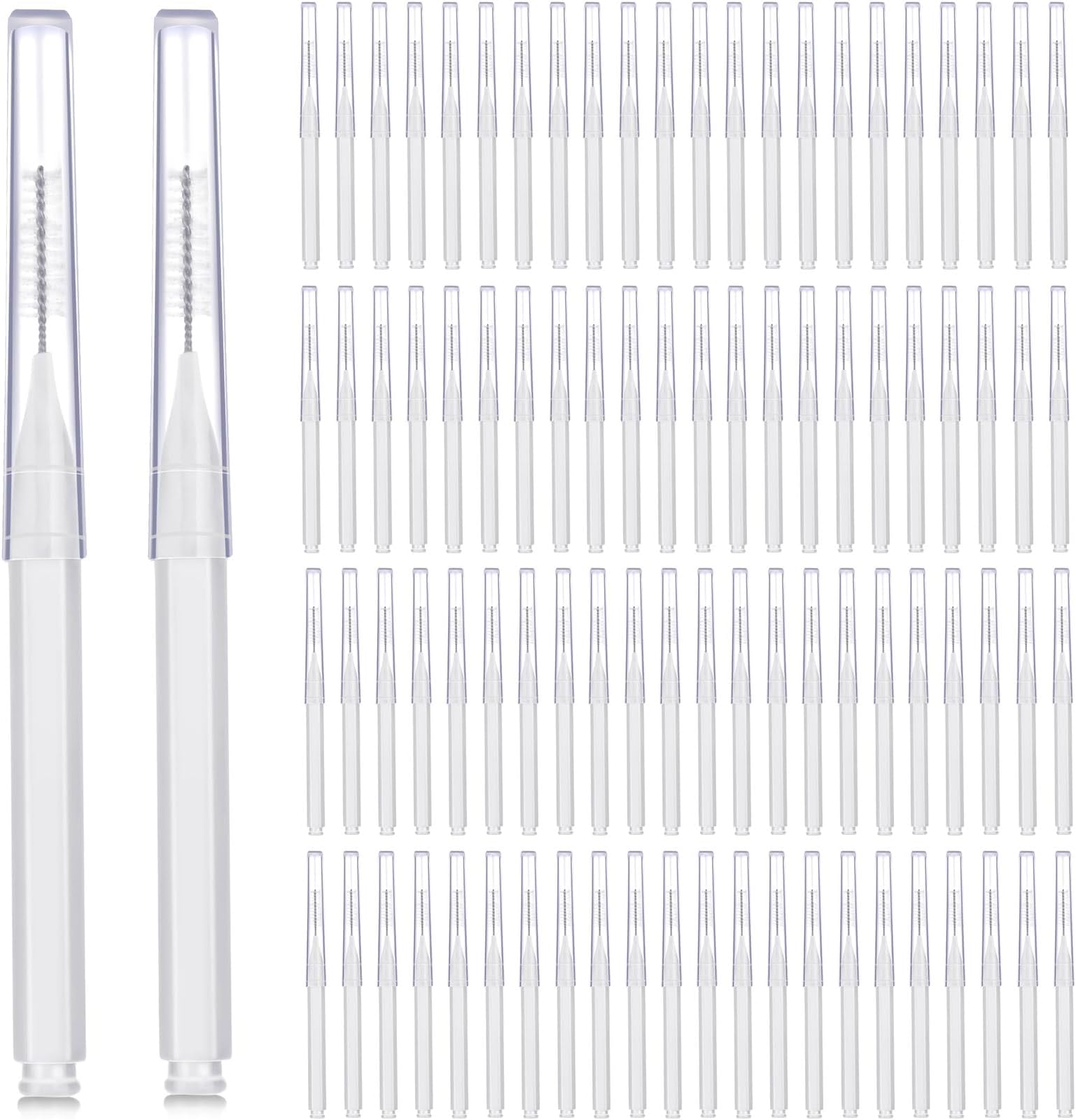 Amazon.com : 60Pcs Push-Pull Interdental Brush 0.7 MM Dental Tooth Pick ...
