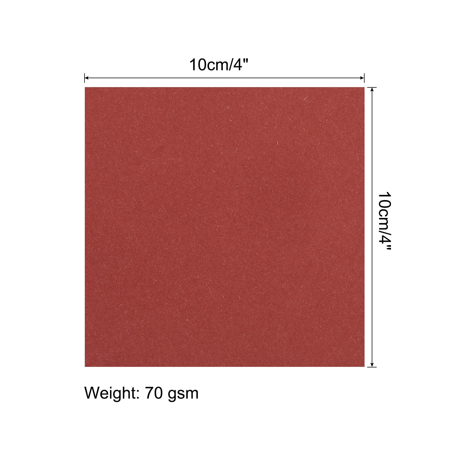 Snapklik.com : MECCANIXITY 50 Sheet Origami Paper Double Sided Dark Red ...