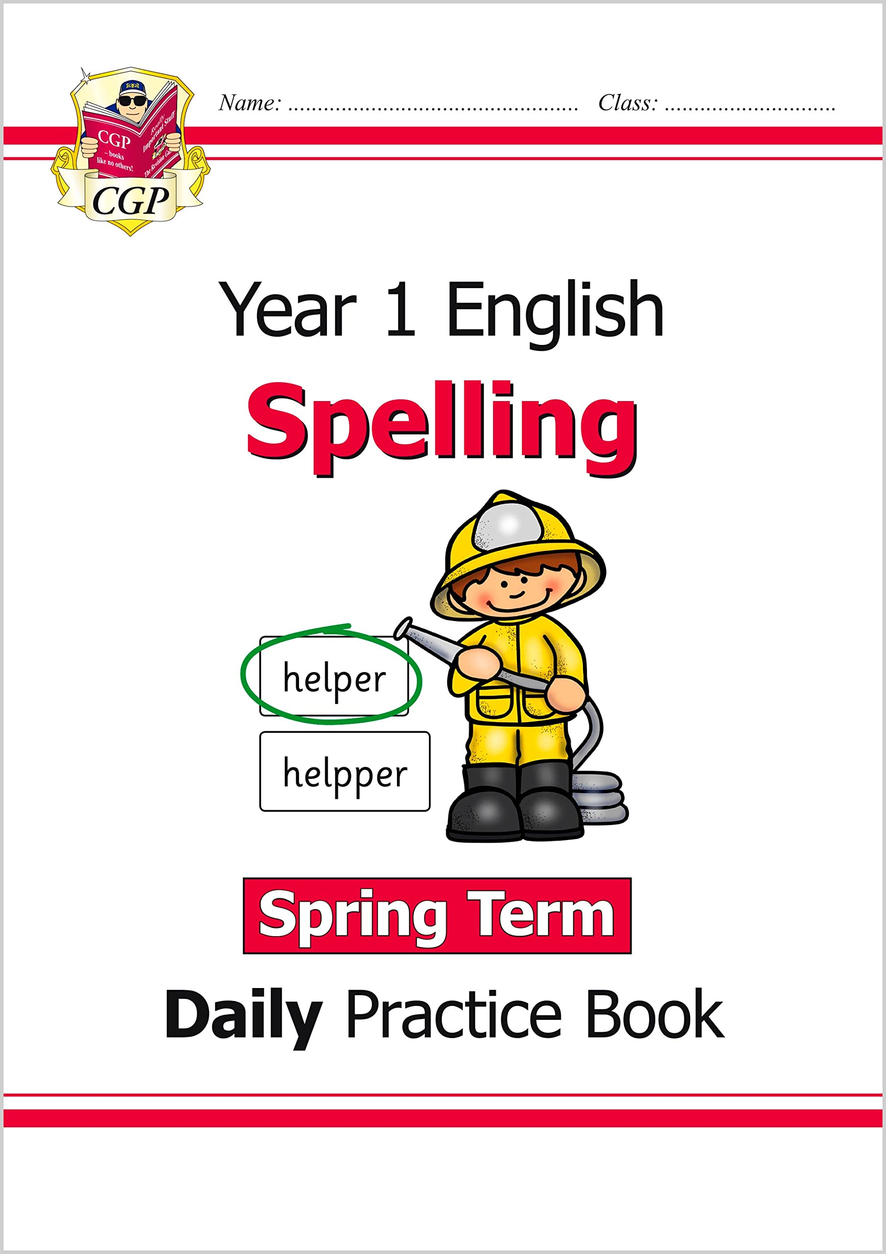 KS1 Spelling Year 1 Daily Practice Book: Spring Term (CGP Year 1 Daily ...