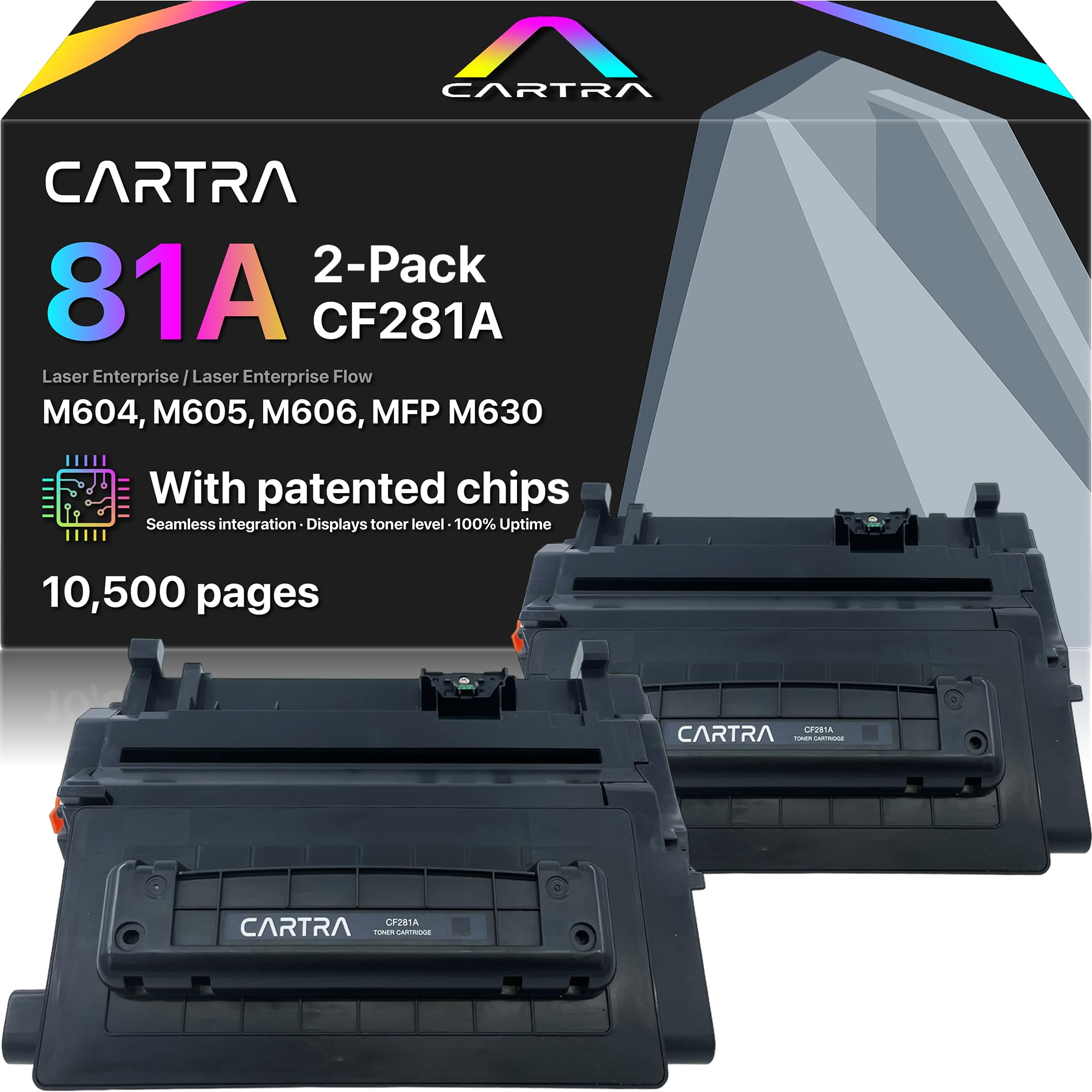 Amazon.com: CARTRA 81A 2 Pack Toner Cartridge for HP Laserjet ...