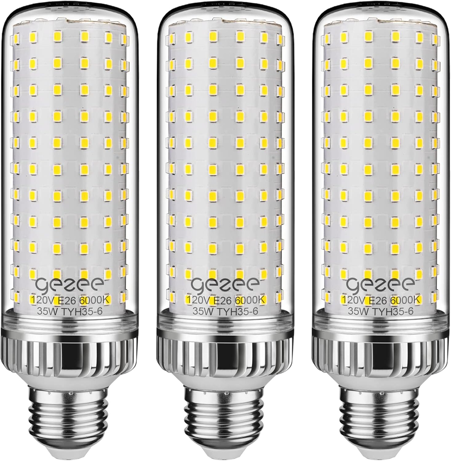 gezee 35W LED Light Bulb, E26 Base LED Lamp, 280 Watt Equivalent, 3500 ...