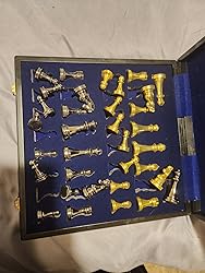 Amazon.com: Metal Chess Set for Adults and Kids – Marbling Chess Board ...