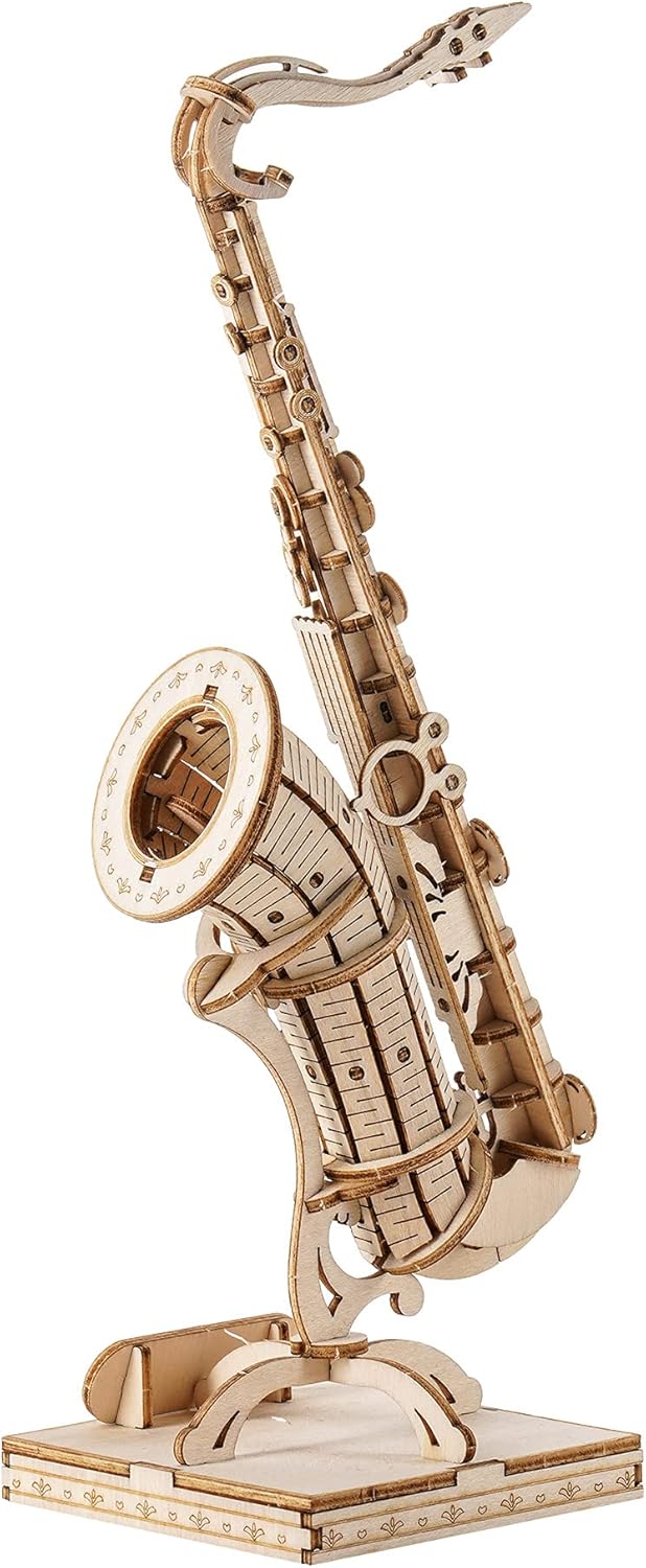 Amazon.com: ROBOTIME 3D Puzzle for Kids Wooden Craft Kits DIY Model ...