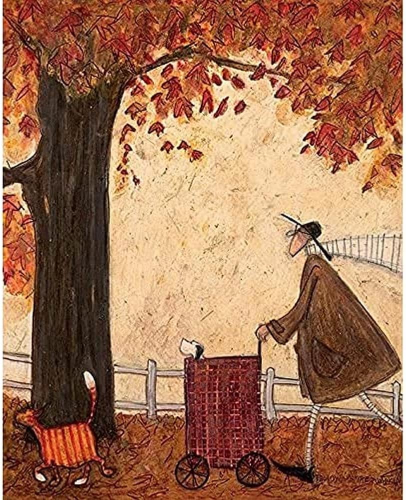 Artze Wall Art Sam Toft WDC94257 'Following The Pumpkin' Canvas Print ...
