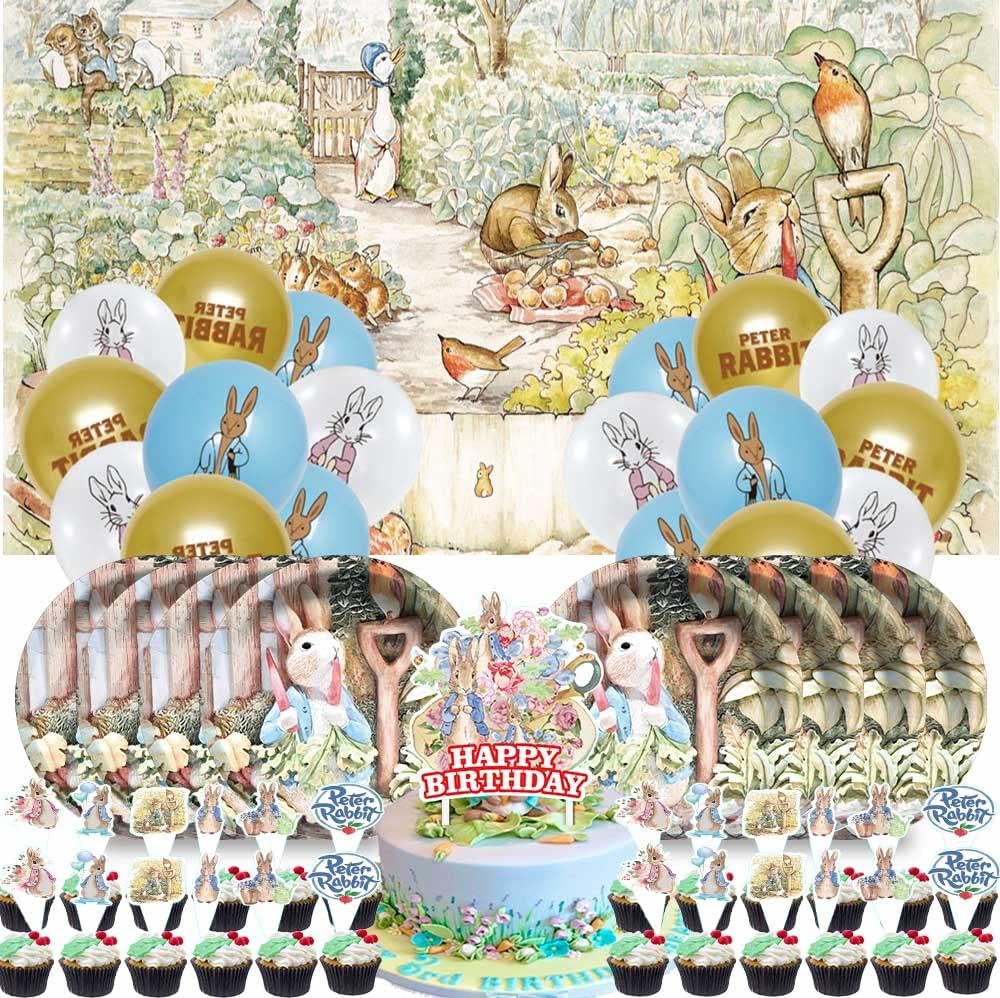 Peter Party Supplies Plates for Peter Rabbit Decorations Birthday Cake ...
