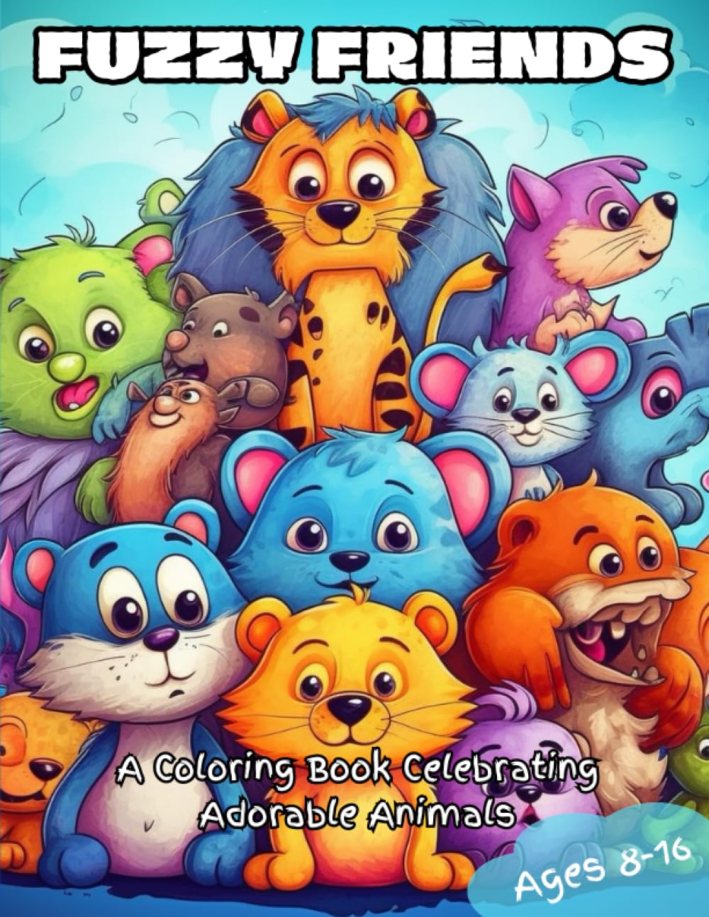 Amazon.com: FUZZY FRIENDS: A Coloring Book Celebrating Adorable Animals ...