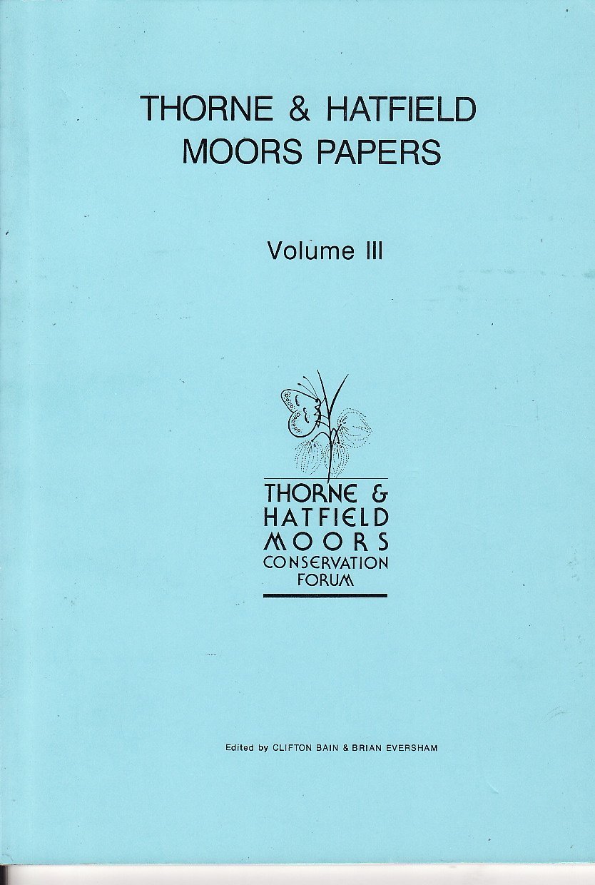 Thorne and Hatfield Moors Papers Volume III: Amazon.co.uk: Bain Clifton ...