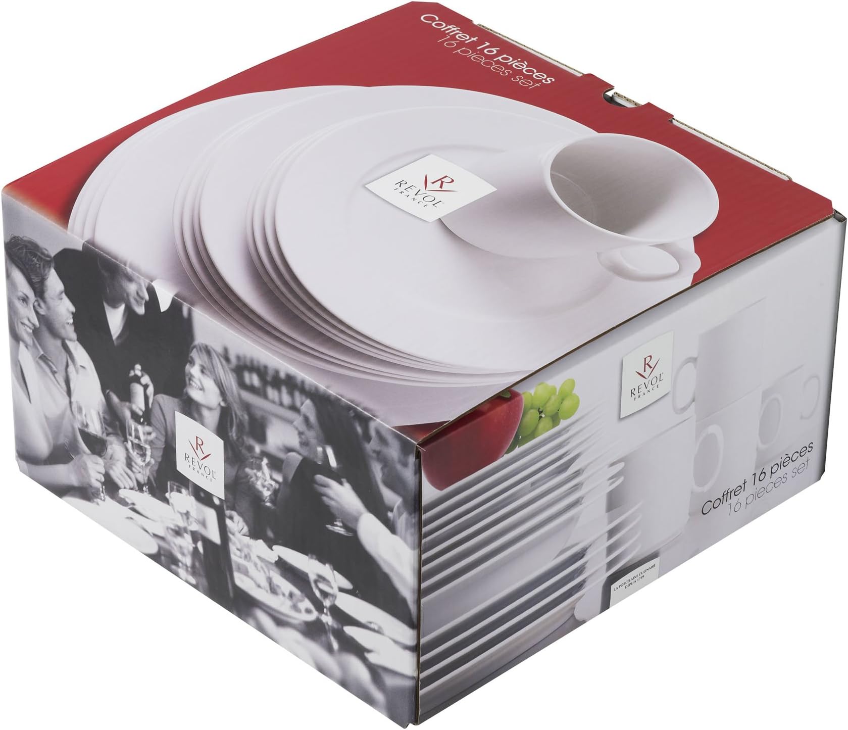 Amazon.com | Revol - French Classique - Set of 16 Pieces Dinnerware ...