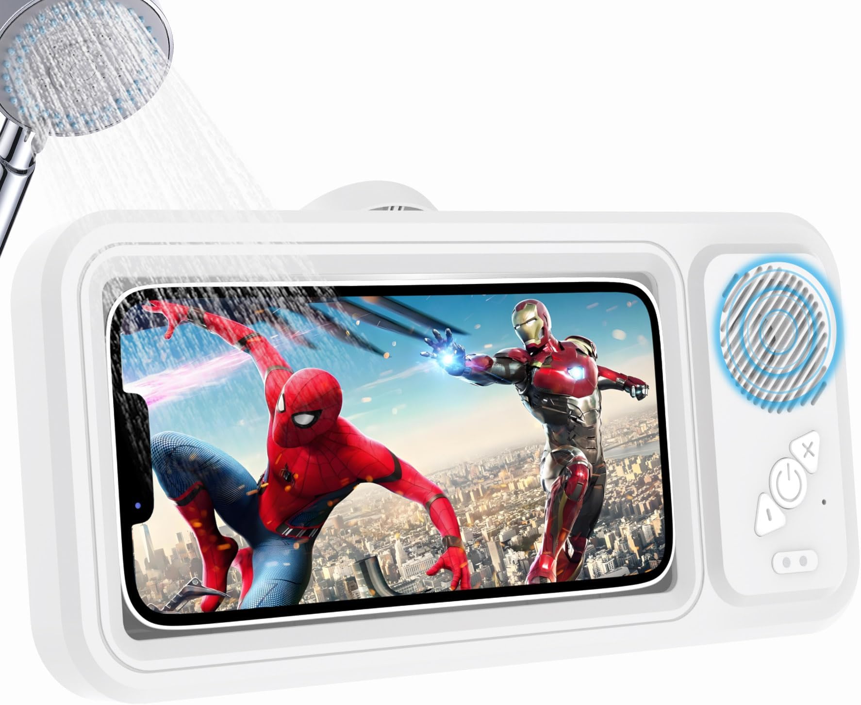 Amazon.com: Fanlory Shower Phone Holder with Wireless Bluetooth Speaker ...