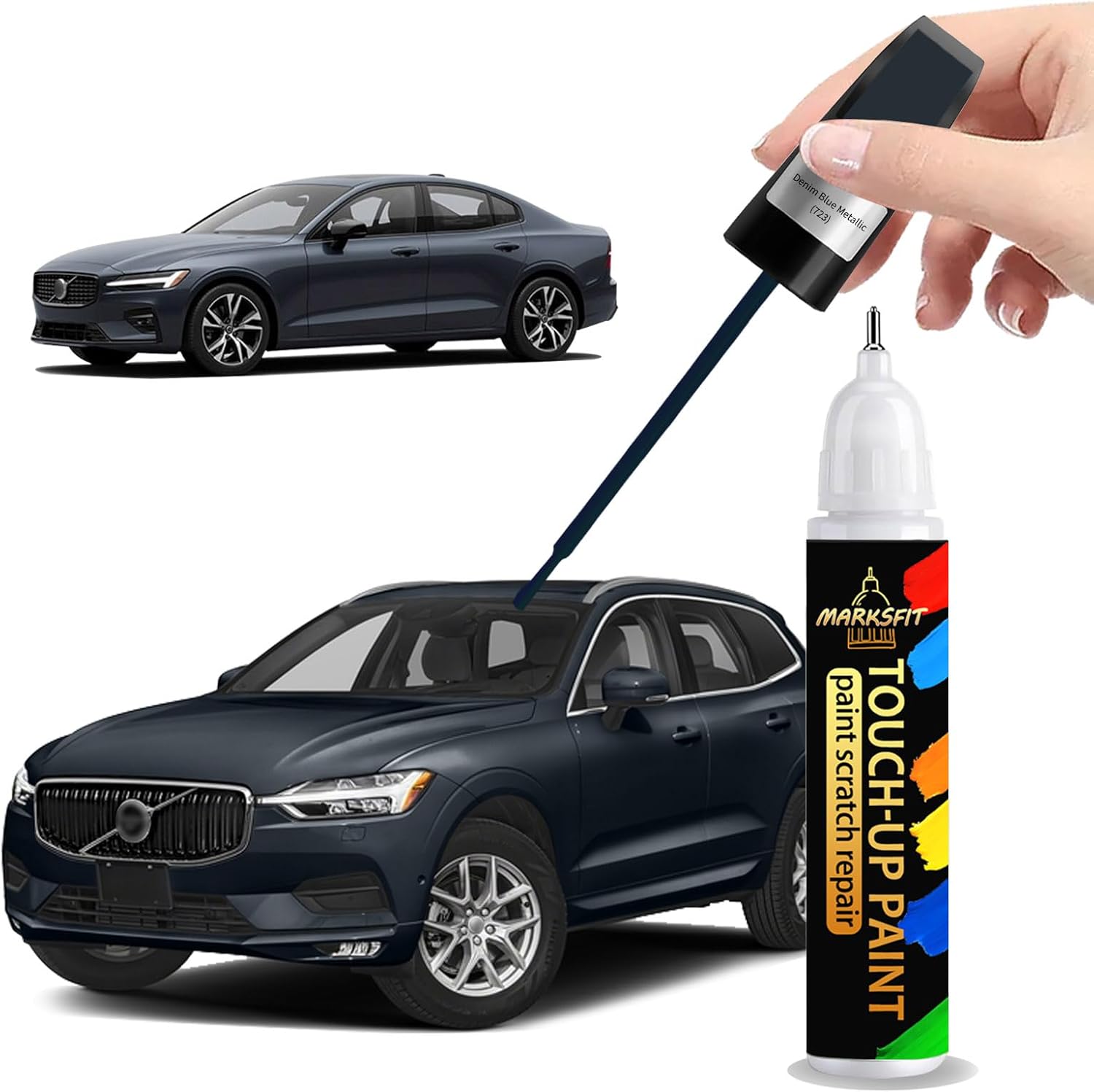 Amazon.com: Denim Blue Metallic(723) Touch Up Paint For Volvo Exact ...