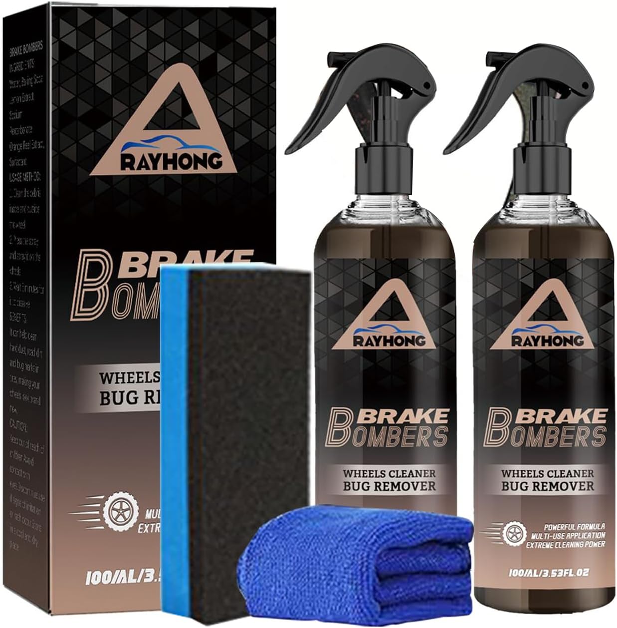 Amazon.com: RAYHONG Brake Bomber Wheel Cleaner, Perfect for Car Cleaning Wheels and Tires, Safe ...