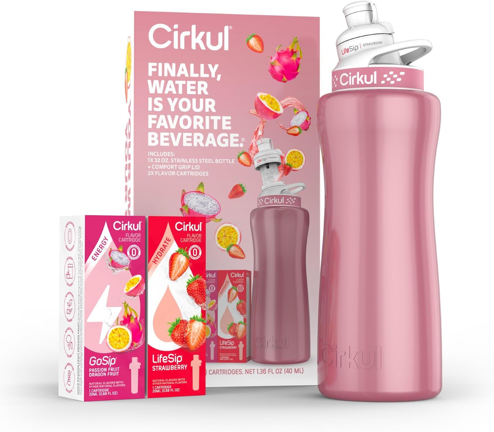 Amazon.com: Selah Flavored Water Bottle - 20oz Water Bottle With Flavor ...
