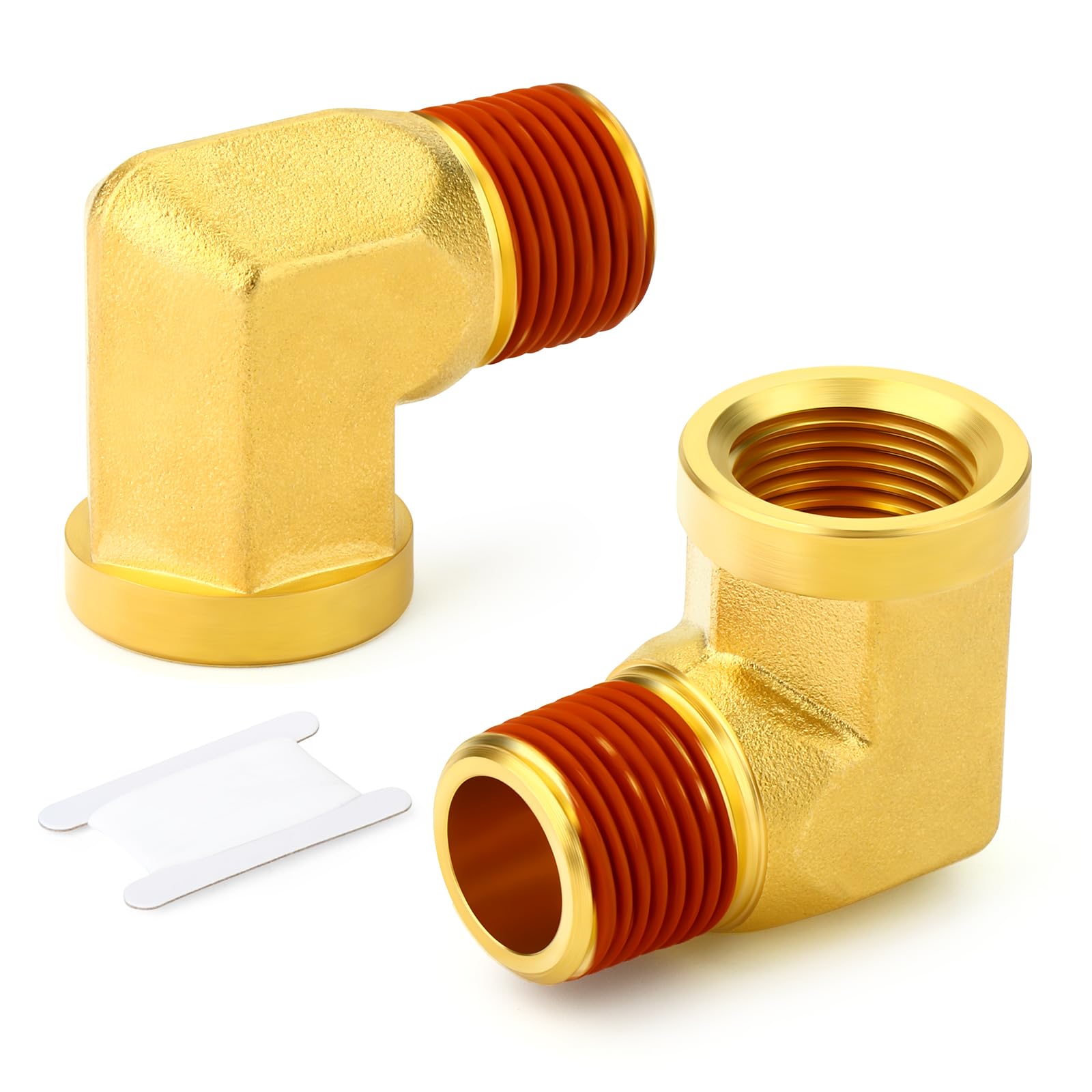 Snapklik.com : GASHER 2pcs 90 Degree Barstock Street Elbow, 1/2" NPT ...