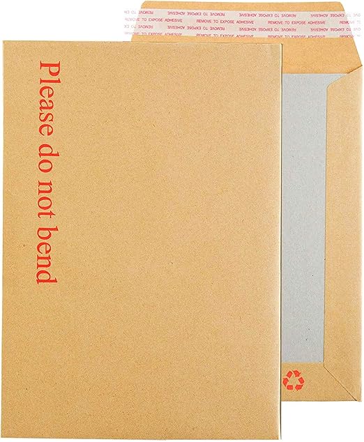 20PCS 229mm x 162mm A5 C5 Manilla Hard Board Backed Envelopes Please Do ...