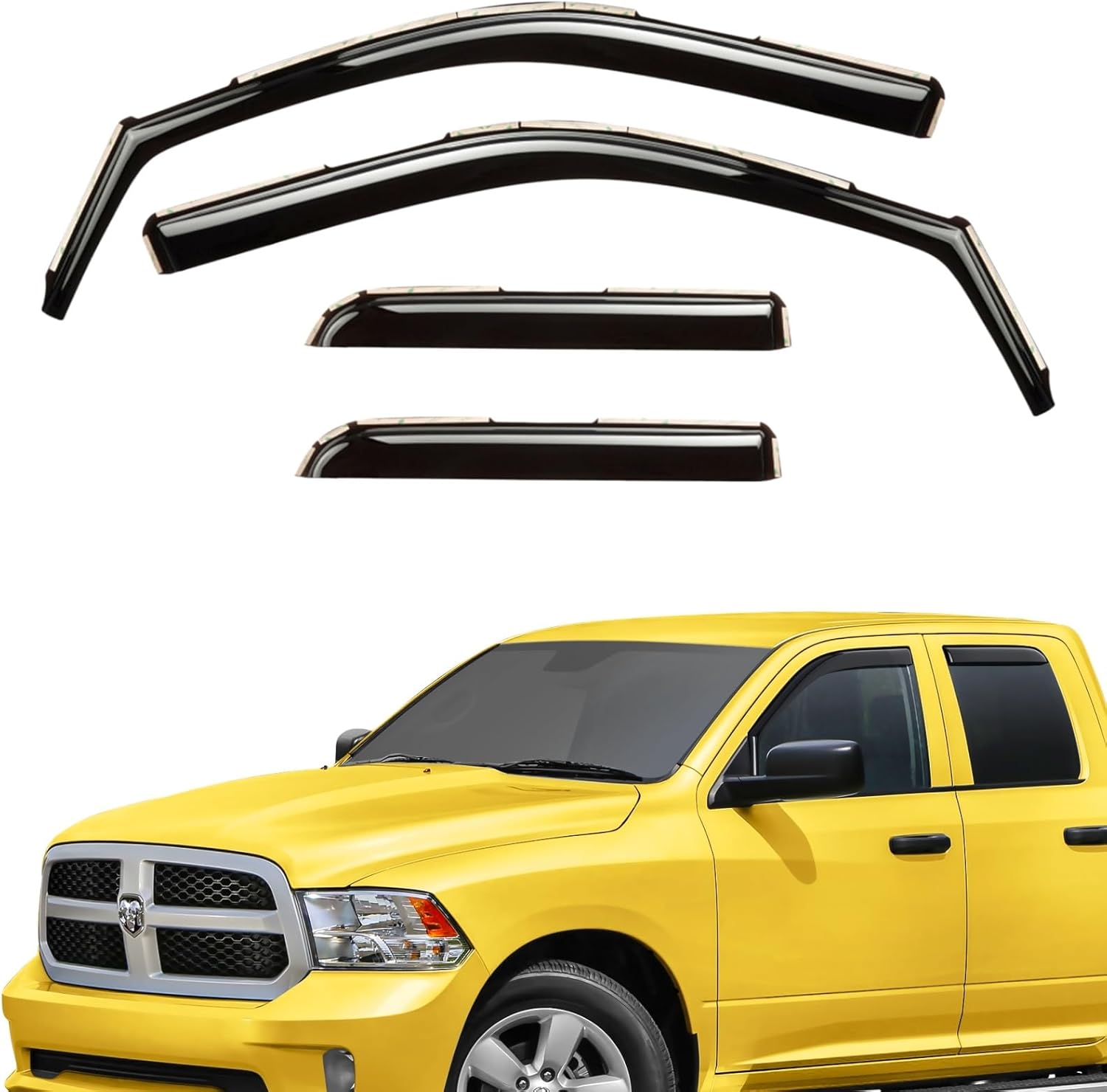 Amazon.com: Extra Durable Window Deflectors in-Channel Window Visors ...