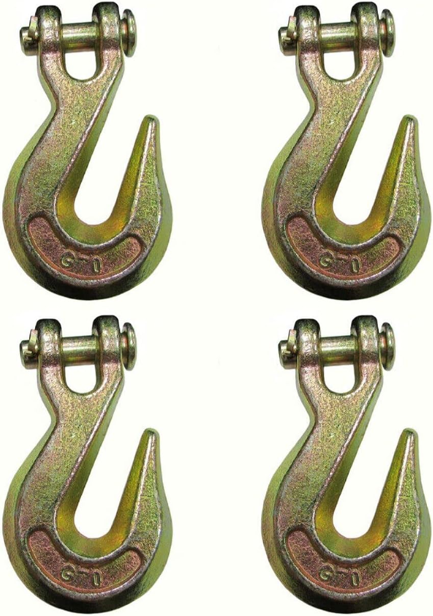 Amazon.com: 4 G70 3/8" Clevis Grab Hooks Tow Chain Hook Flatbed Truck ...