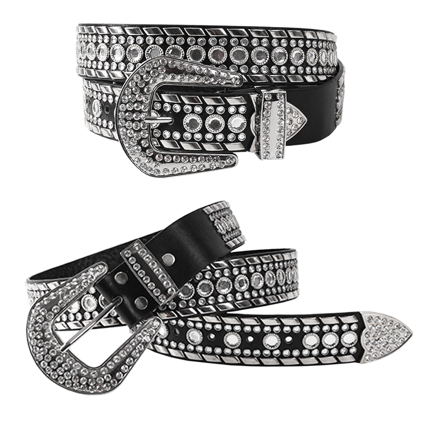 Rhinestone Belt BB Belt Cowgirl Studded Belt Gothic Western Belt for ...