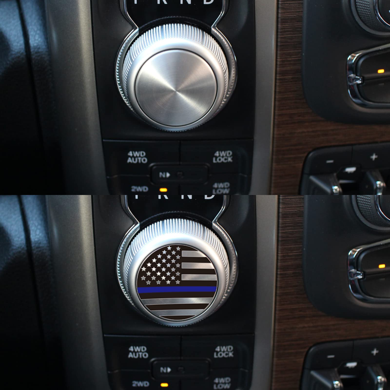 Snapklik.com : Zhizhong Dial Shifter Trim Plate American Flag Vinyl ...