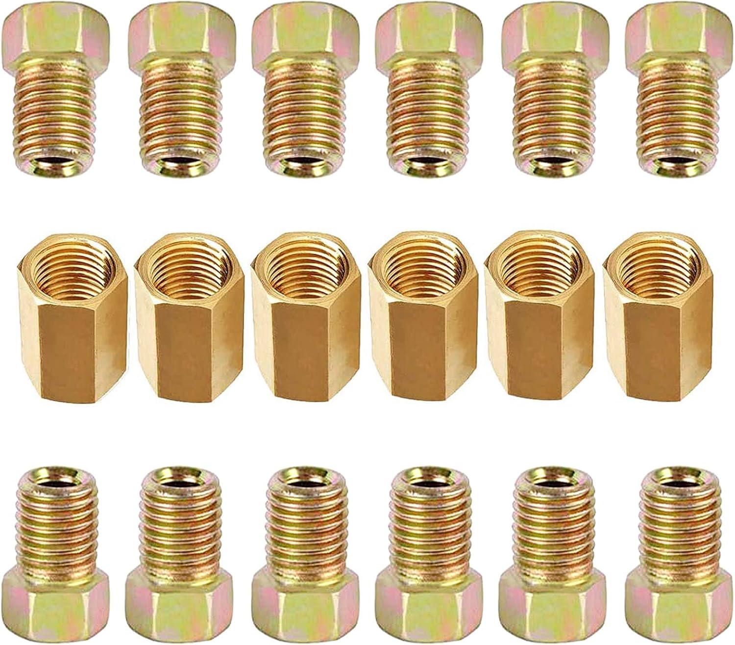 MuHize 3/16 Brake Line Fittings - Premium 18 PCS 3/8' 24 Threads Brake ...