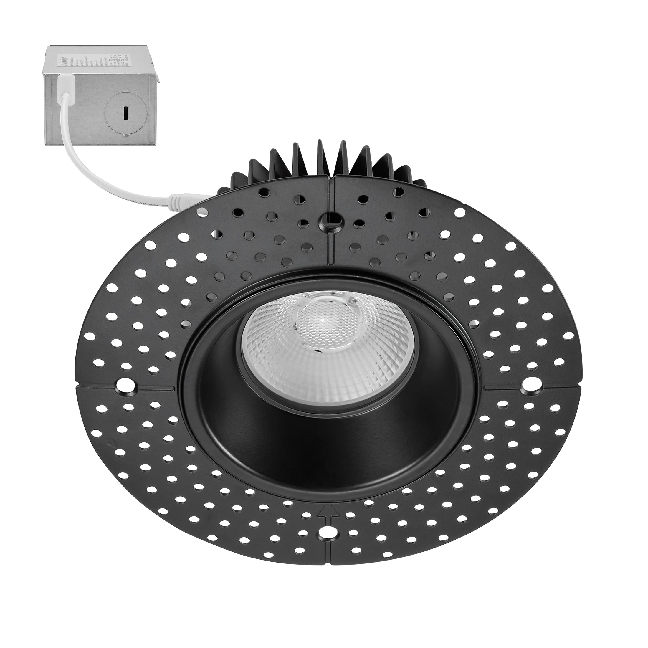 Maxxima 4 in. Trimless Ultra-Thin Recessed Anti-Glare LED Downlight ...
