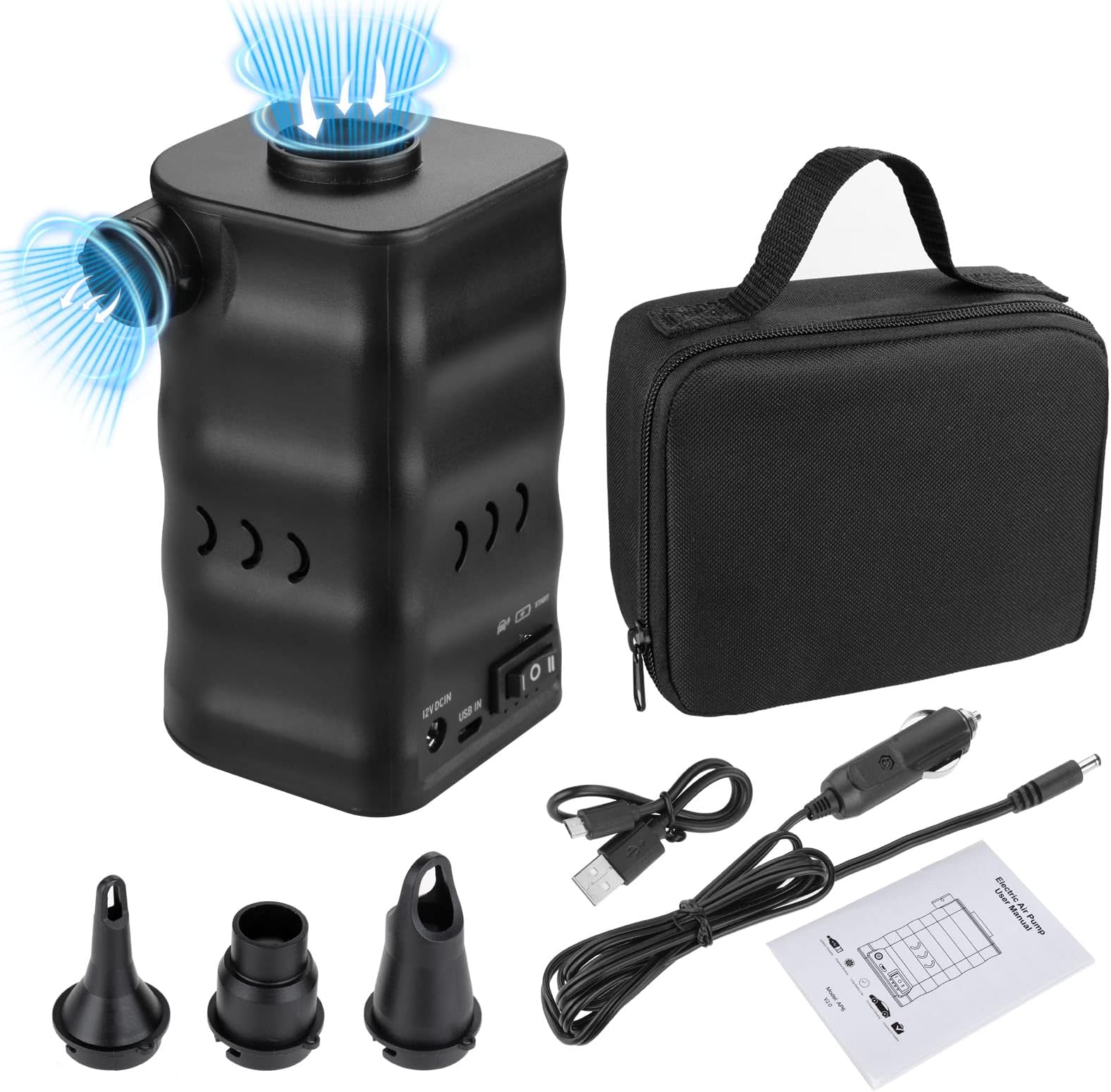 Amazon.com: Air Pump for Inflatables, Fast Fill 1000 LPM Electric ...