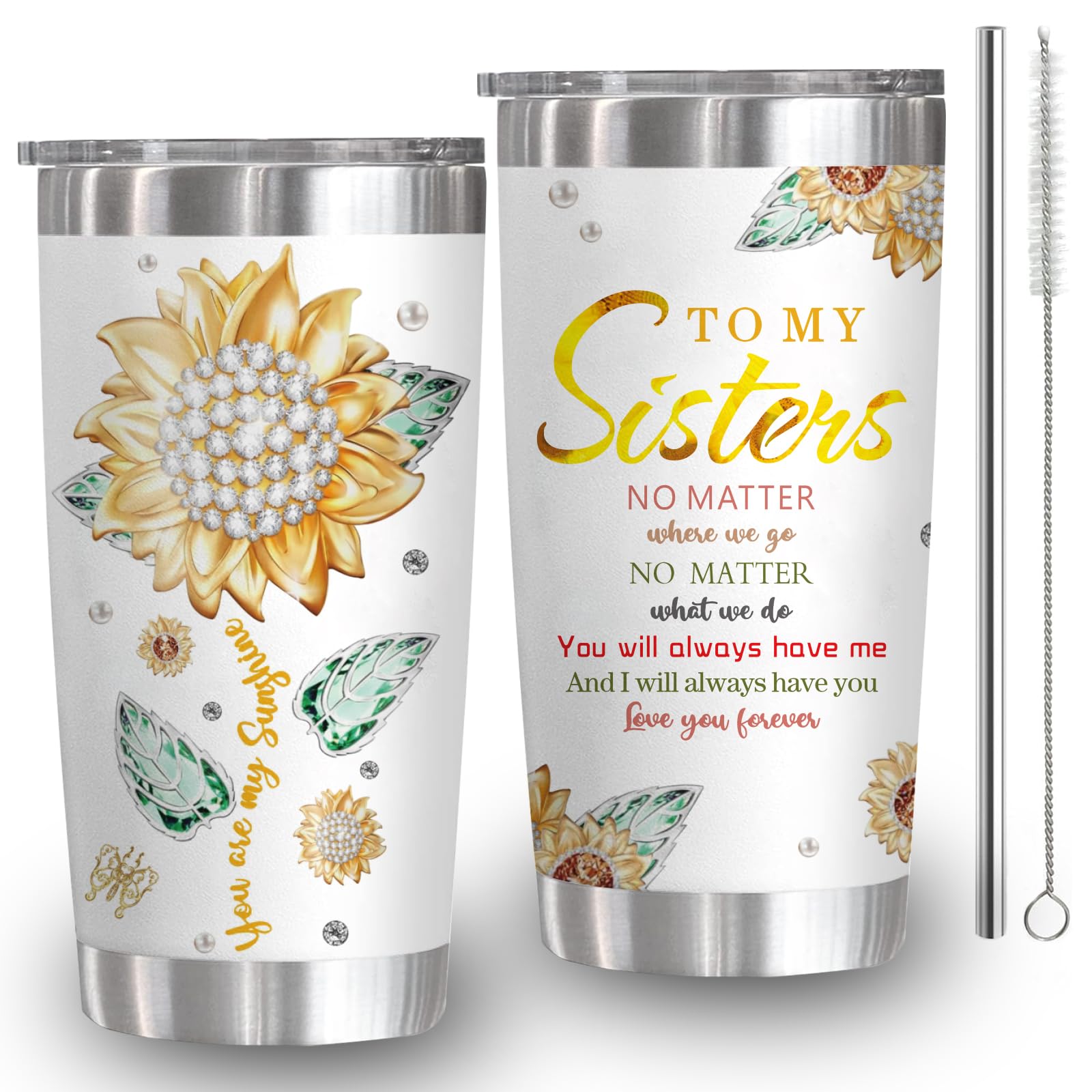 Amazon.com | JEWOU Sister Gifts from Sister Birthday Gift Ideas ...