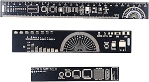 Amazon.com: PCB Engineering Ruler Multi Functional 3 Sizes Standard ...