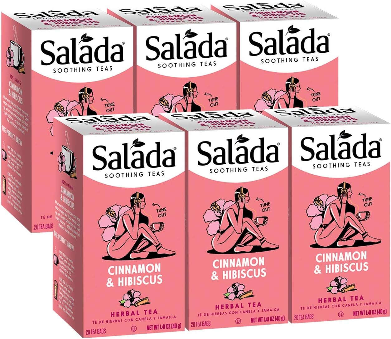 Amazon.com : Salada White Tea Delicate White Tea with 40 Individually ...