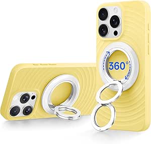 Amazon | SYNCWIRE MagSafe用スマホリング - 360°回転スマホリング マグネット 両面マグネット 超强磁力 薄型 角度調節可能 iPhone 16 15 14 13 ...