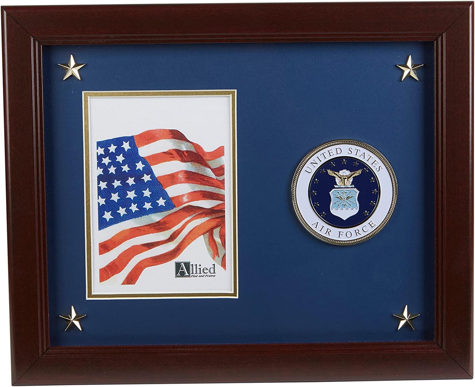 Amazon.com - U.S. Air Force Medallion 4-Inch by 6-Inch Double Picture Frame