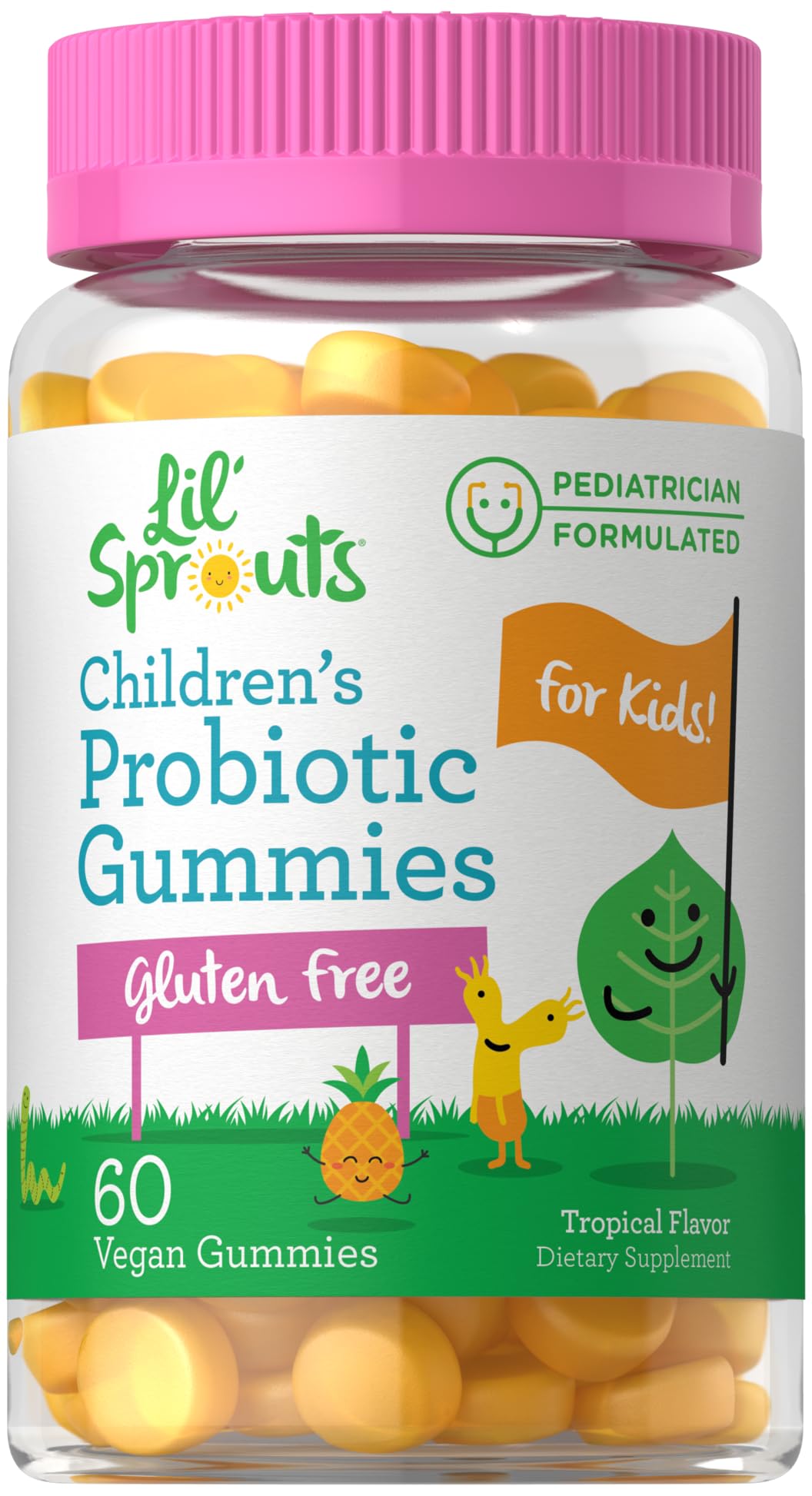 Amazon.com: Carlyle Children's Probiotic | 60 Gummies | Tropical Flavor ...
