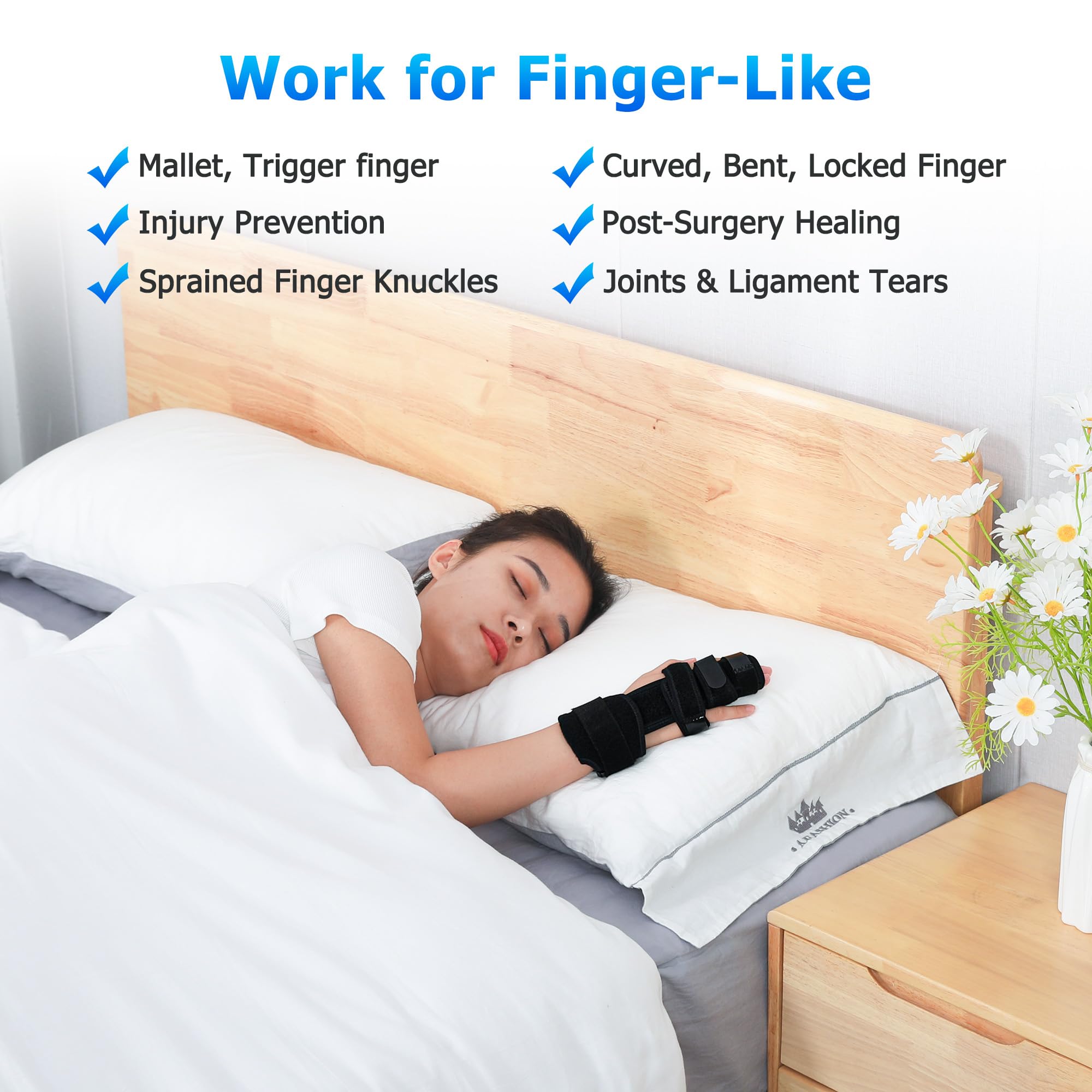 Snapklik.com : 2 Finger Splint, Reversible Trigger Finger Splint ...