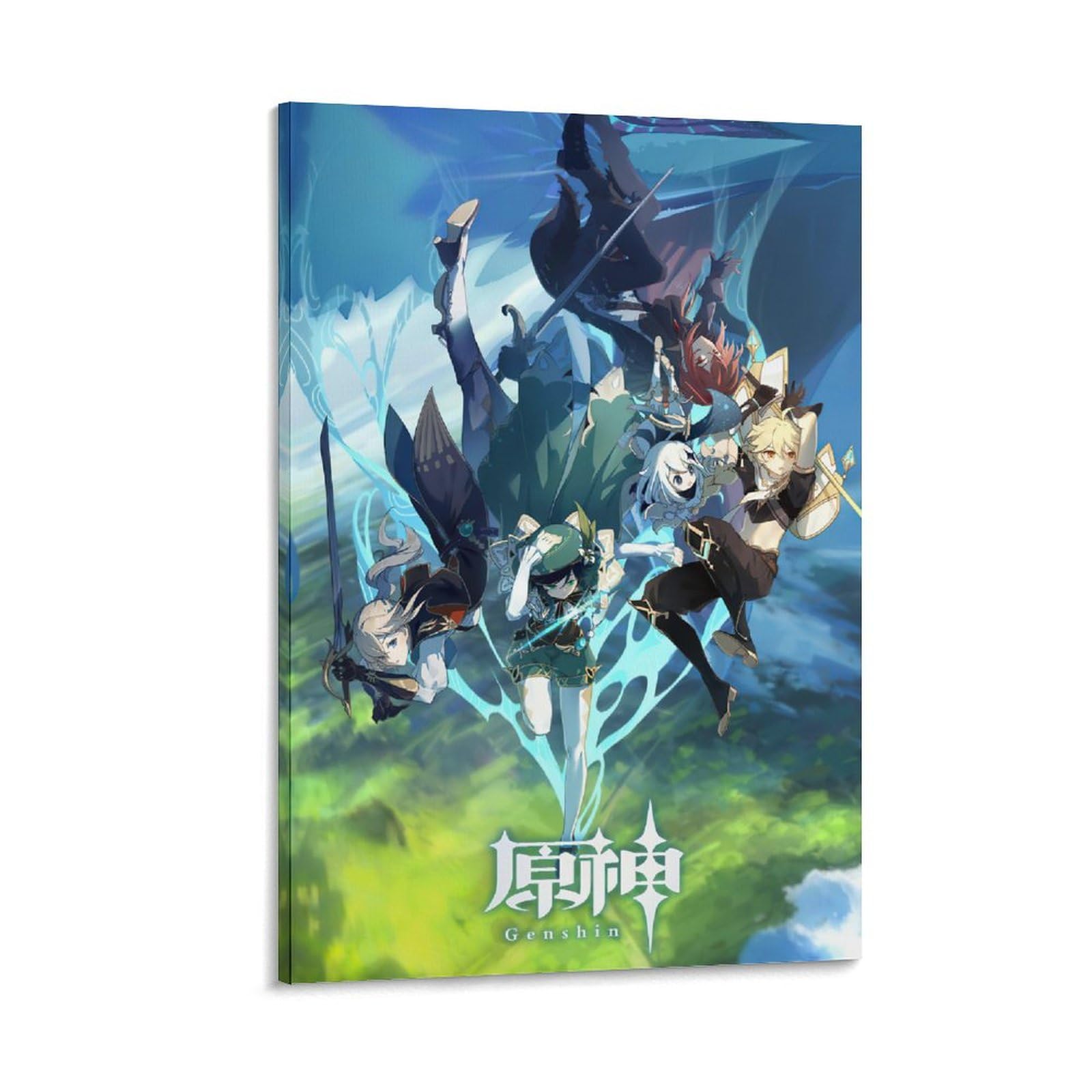 Amazon.com: Genshin Impact Poster Anime Posters Canvas Wall Art Prints ...
