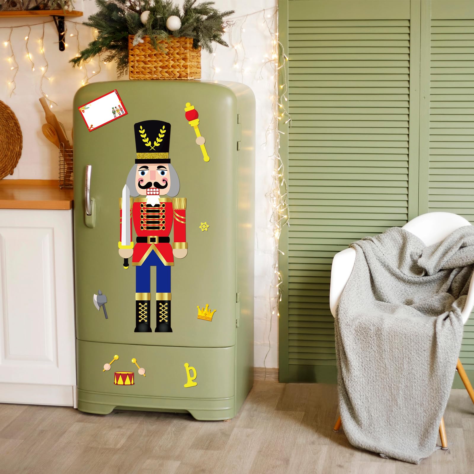 TAROME 16pcs Christmas Nutcracker Refrigerator Magnets Nutcracker ...