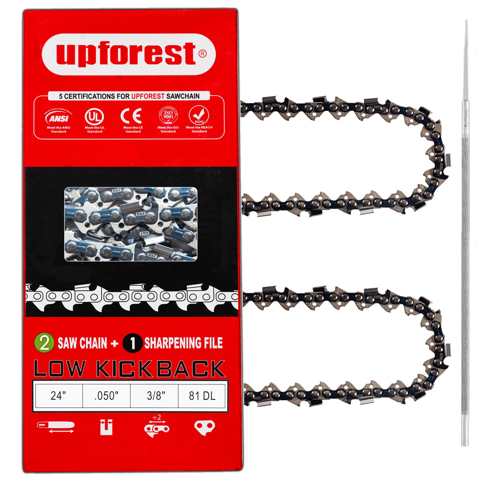 Snapklik.com : 24" Chainsaw Chain 3/8" Pitch, 050" Gauge, 81 Drive ...