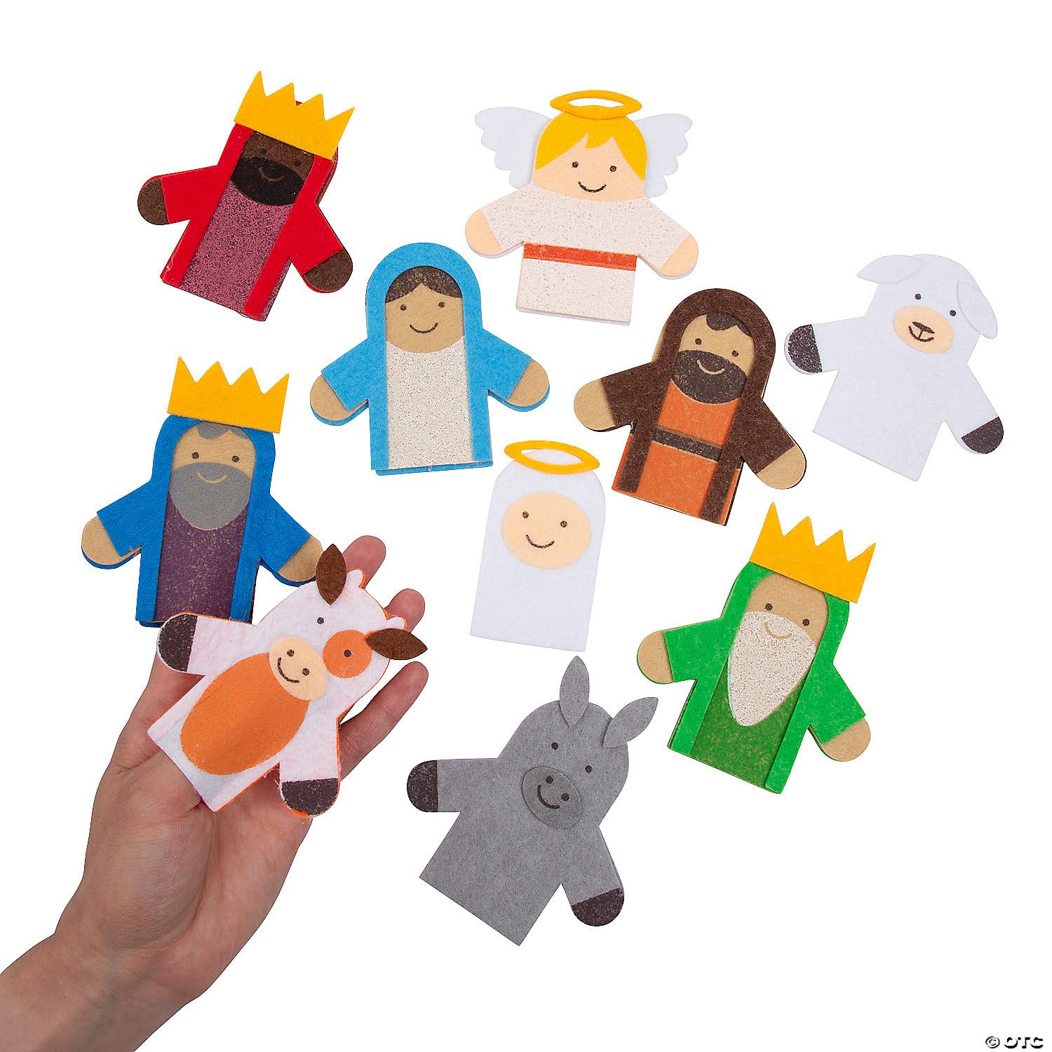 Felt Finger Puppet Nativity Set Digital Pattern: Nativity Finger