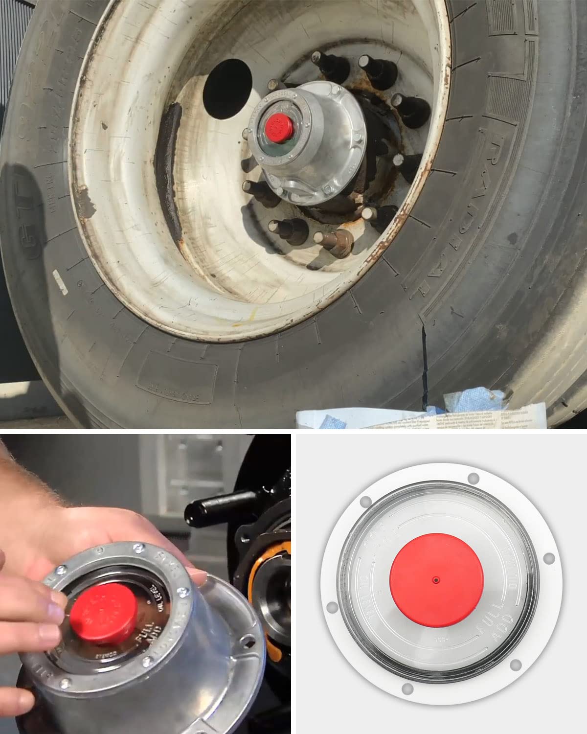 Snapklik.com : EMIHO Hub Cap Window Kit Fit For Stemco GMC Volvo Spicer ...